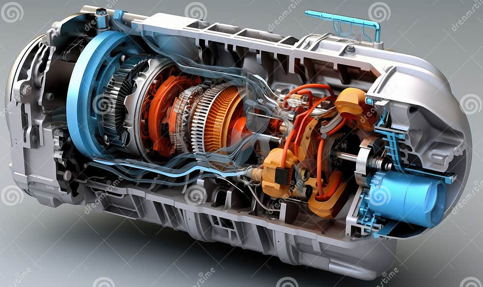 The Inner Workings of a Mechanical Marvel Stock Illustration ...