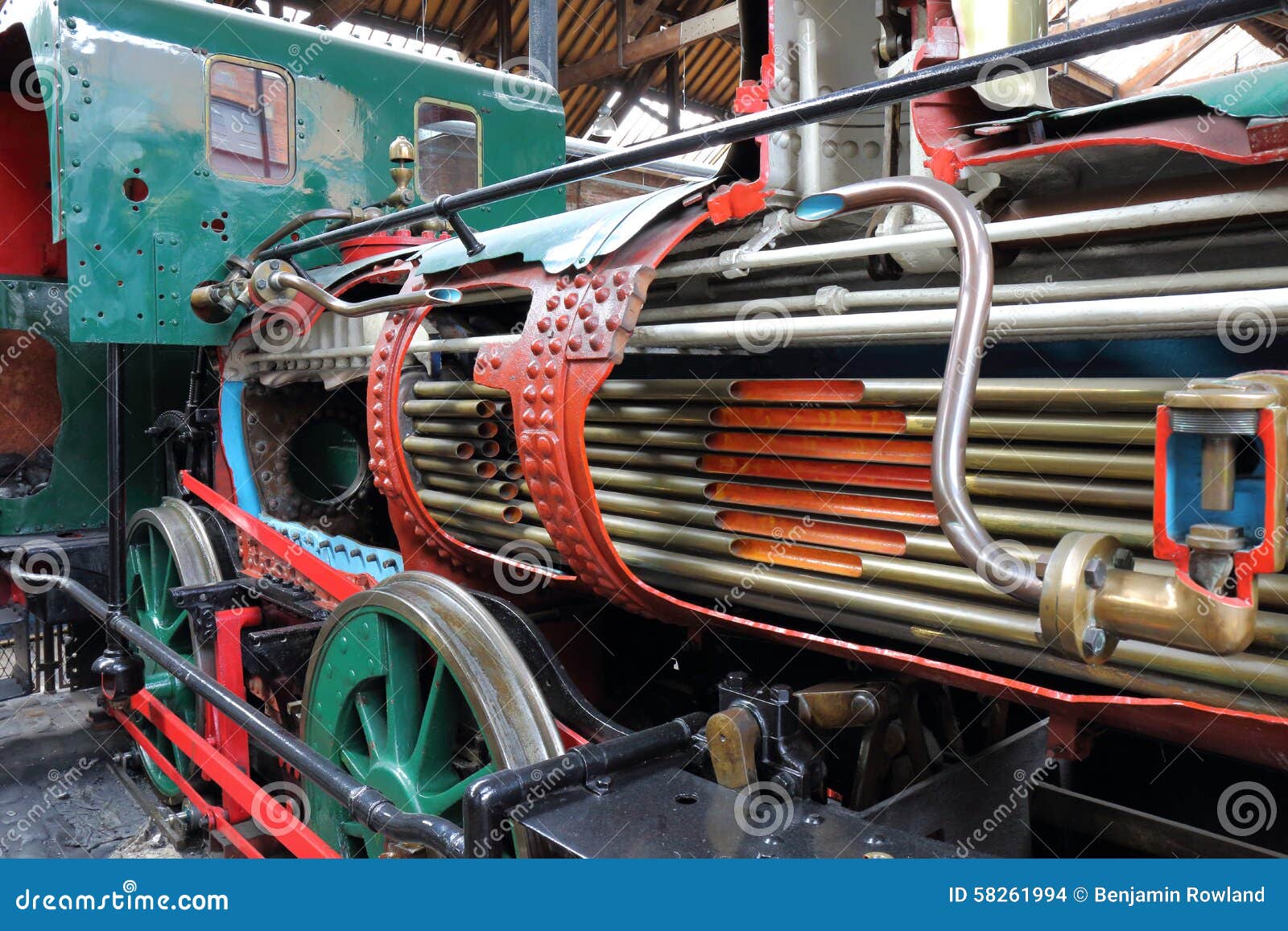 Inner Workings of Steam Train Stock Photo - Image of firebox, boiler ...