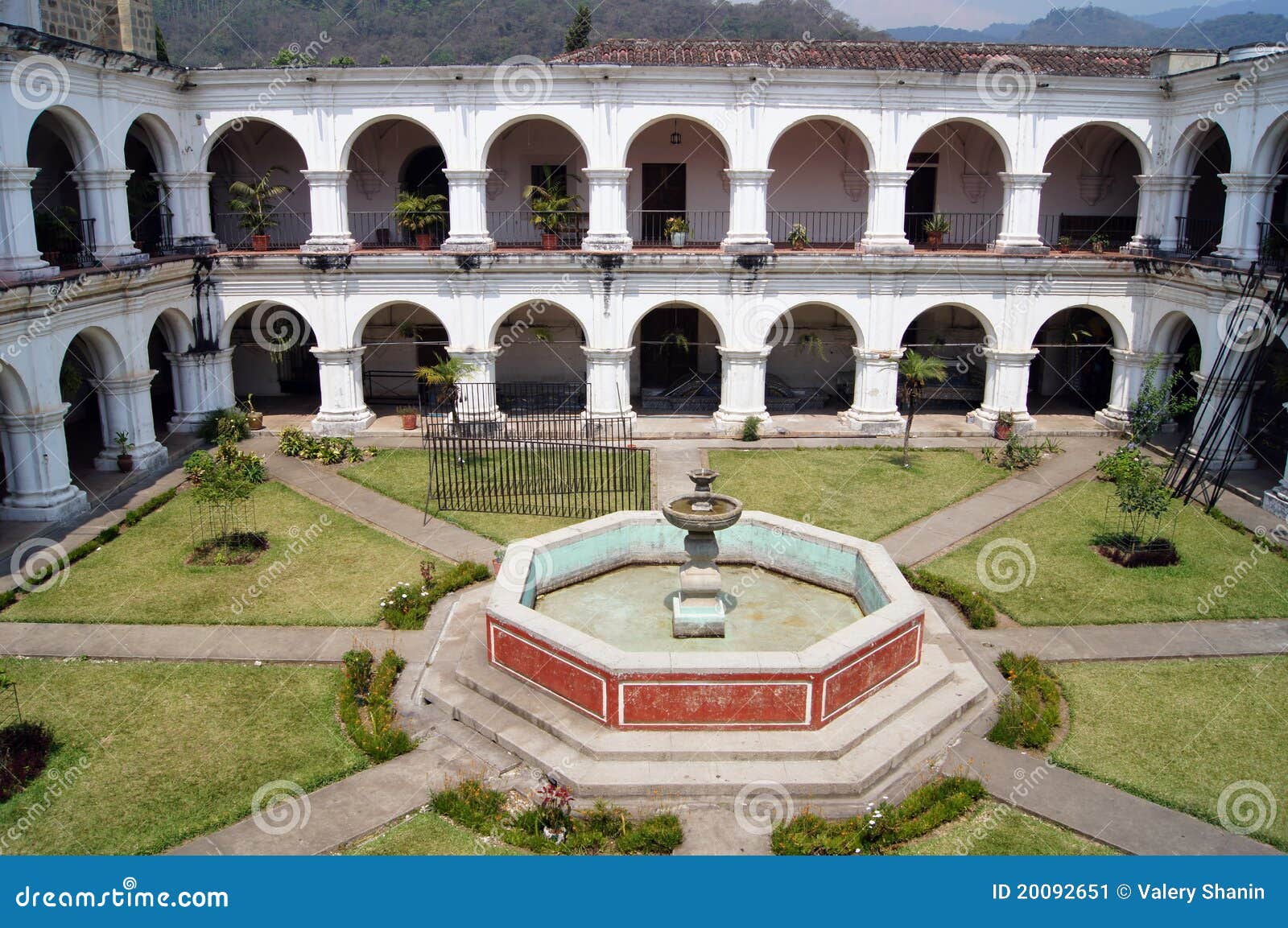 Inner yard stock image. Image of antigua, architecture - 20092651