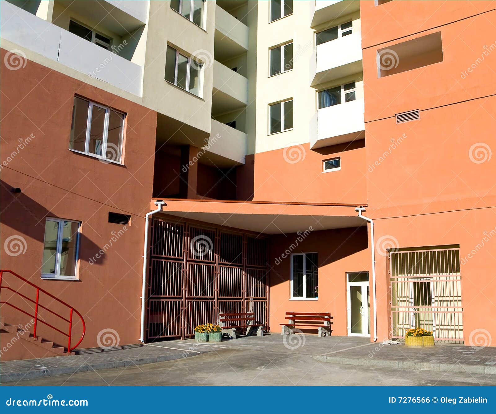 Inner yard stock photo. Image of flat, alcove, window - 7276566