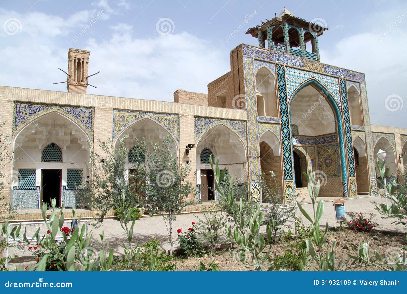 Inner yard stock image. Image of muslim, medrese, badgir - 31932109