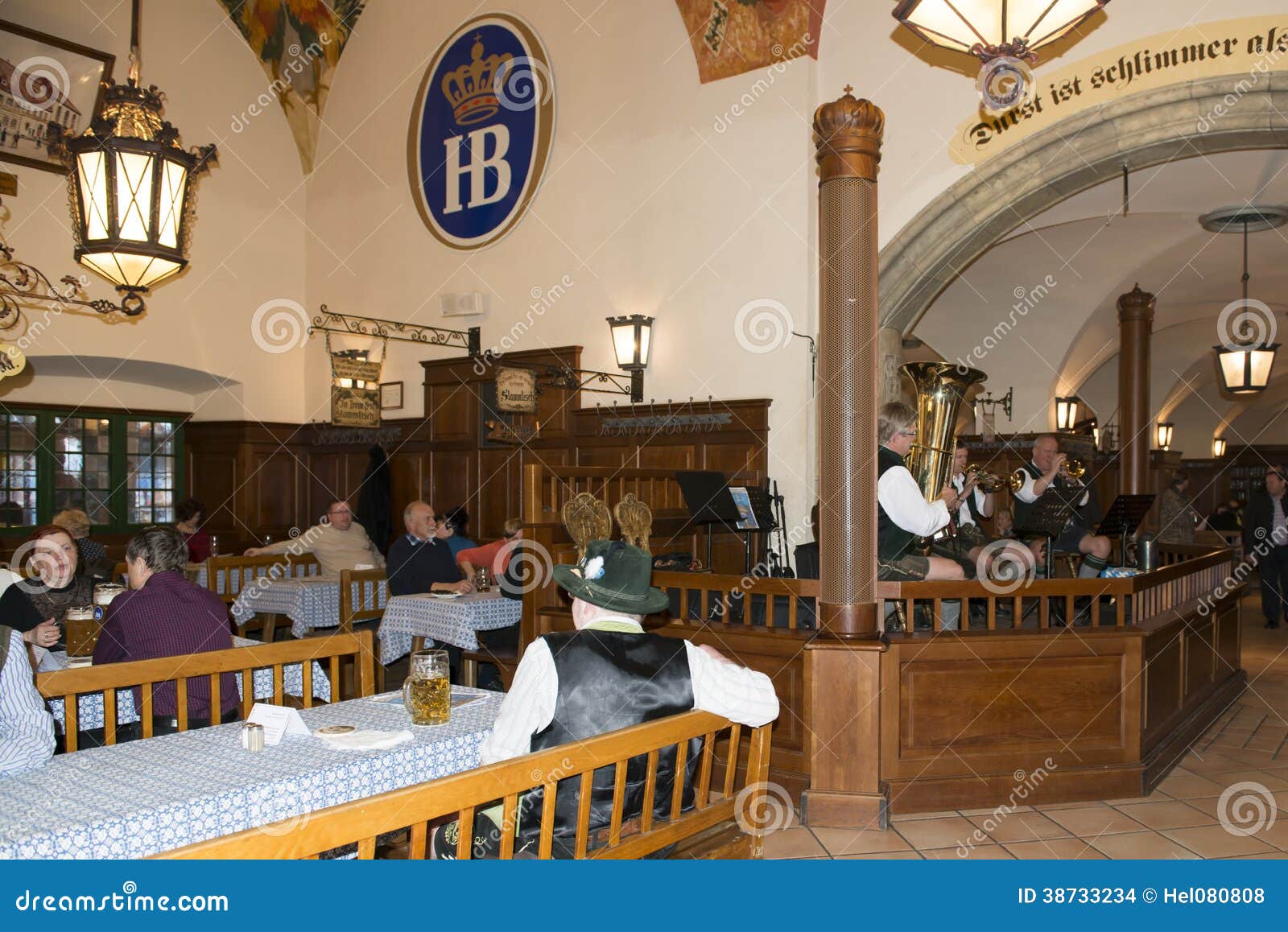 Inneres Hofbraeuhaus München Redaktionelles Stockbild - Bild von ...