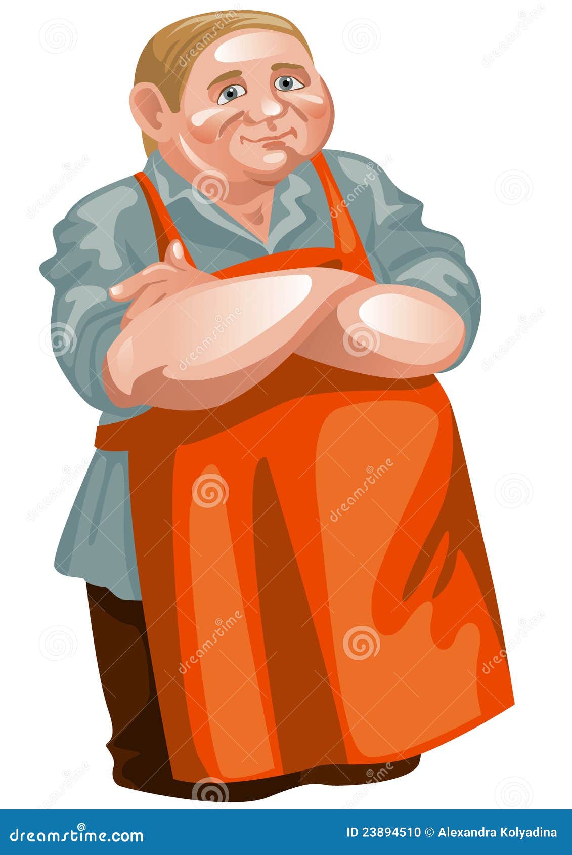 Innkeeper stock vector. Illustration of smile, waiter - 23894510