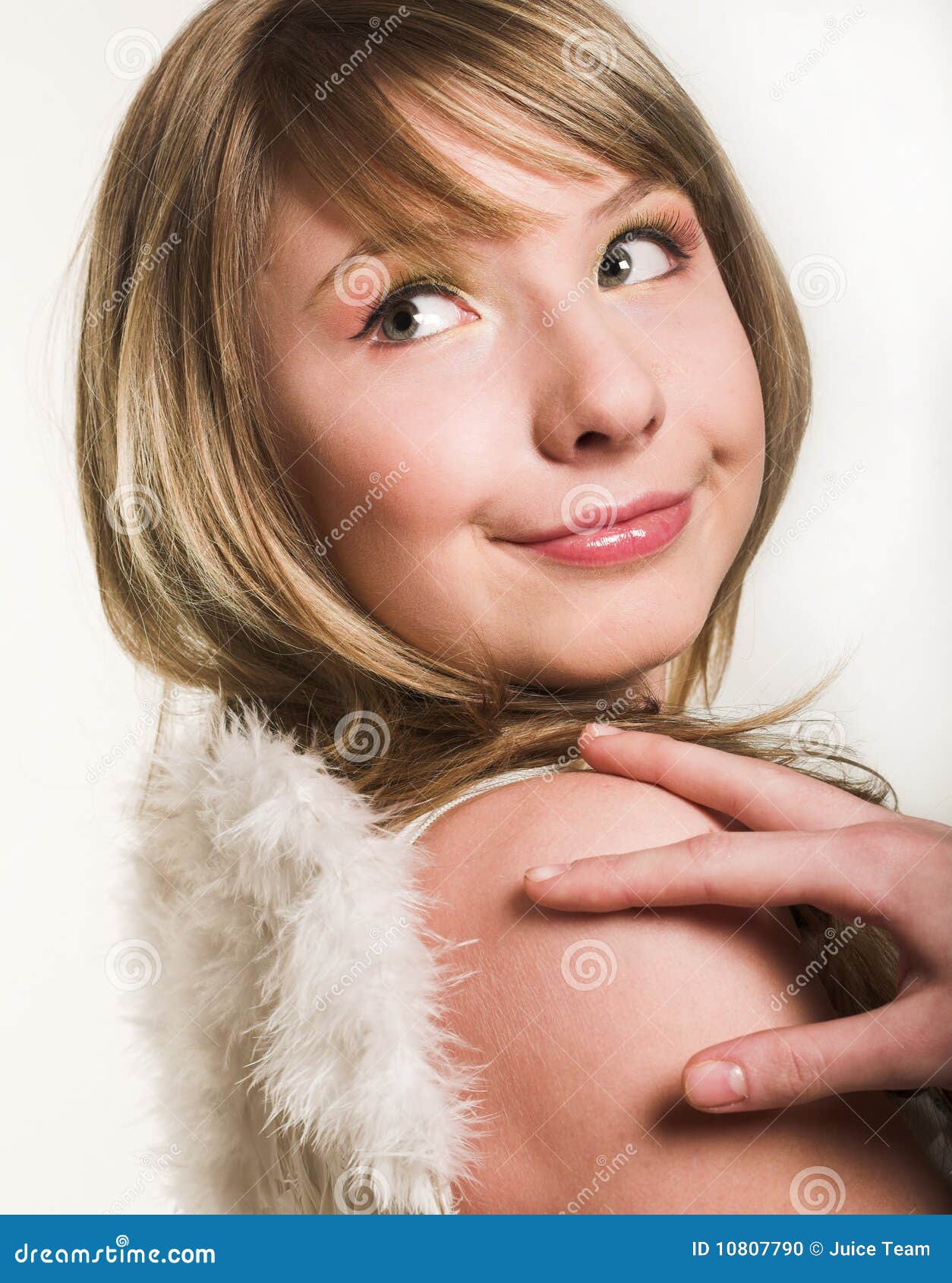 Innocence girl stock photo. Image of look, long, isolated - 10807790