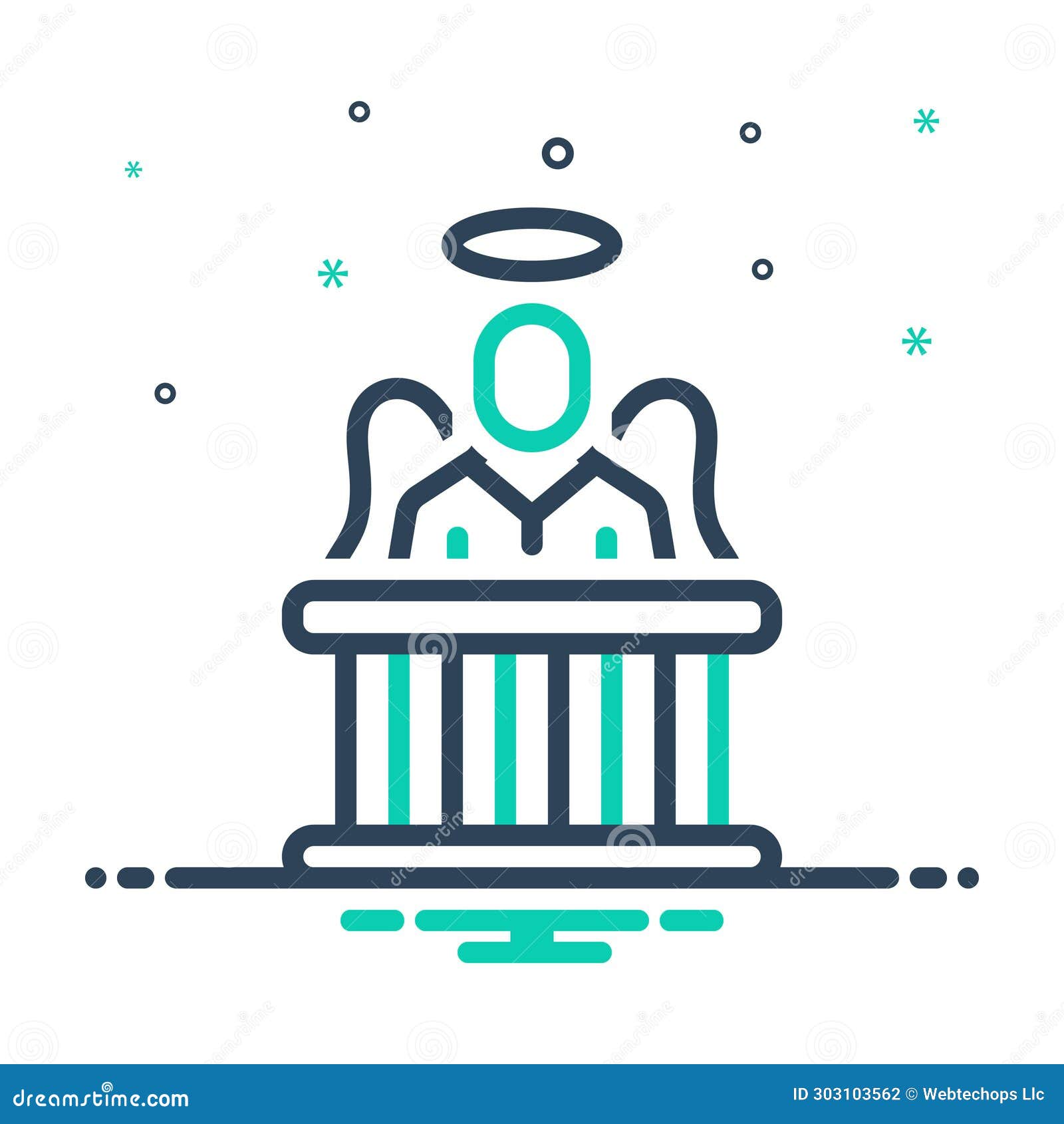 Mix Icon for Innocence, Guilelessness and Honest Stock Vector ...