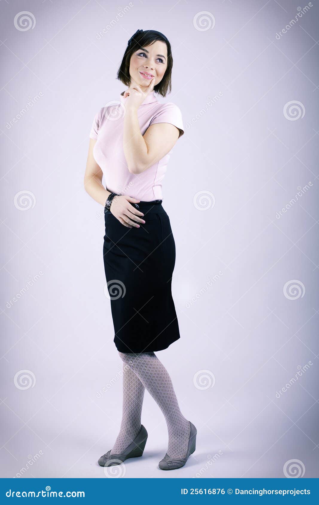 Innocent stock photo. Image of face, pensive, isolated - 25616876