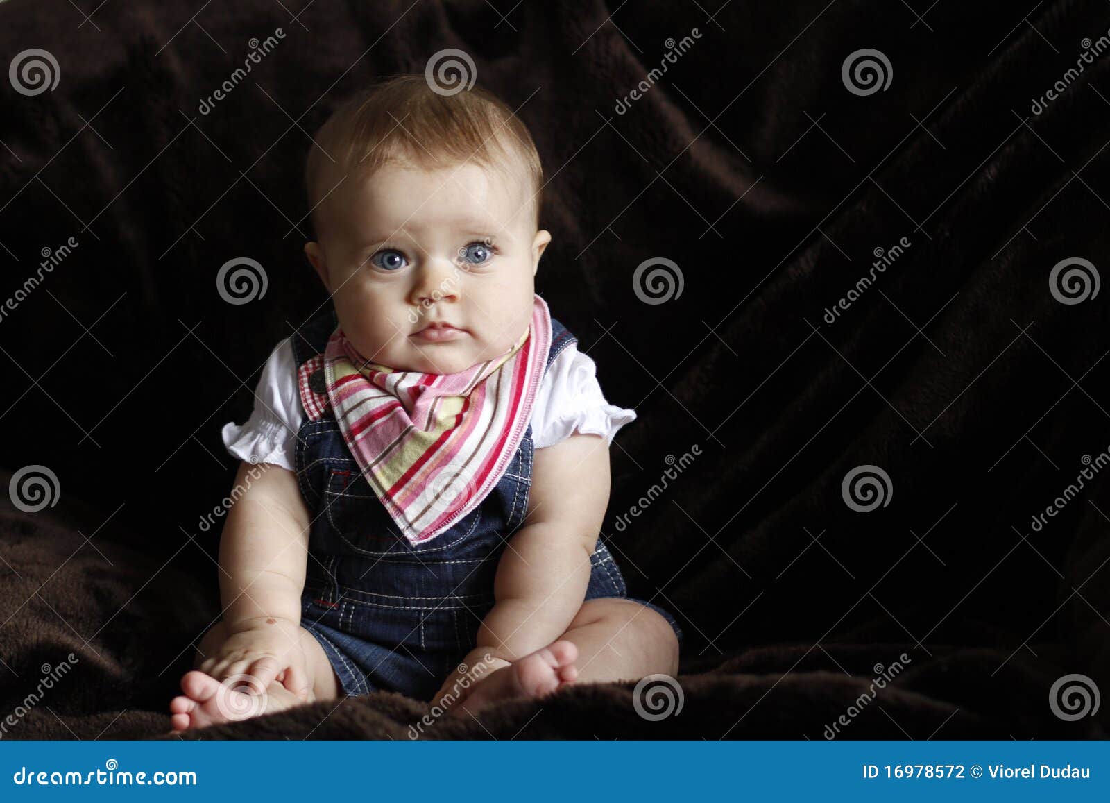 Innocent Baby Portrait with Blue Eyes Stock Photo - Image of child ...