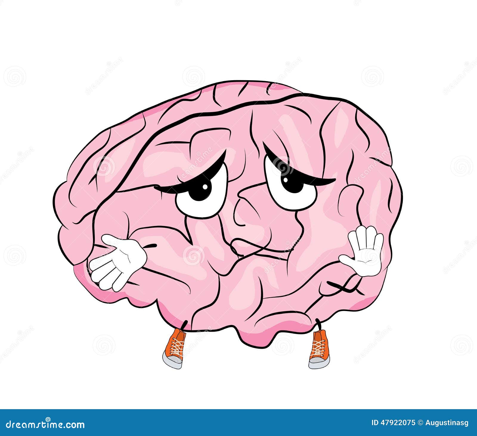 Innocent brain cartoon stock illustration. Illustration of mind - 47922075