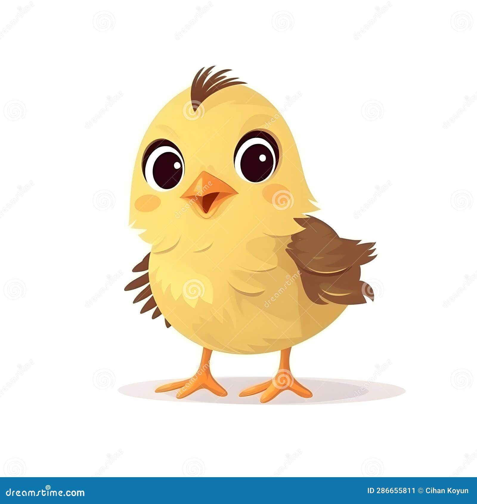 Innocent chick cartoon stock illustration. Illustration of wallpaper ...