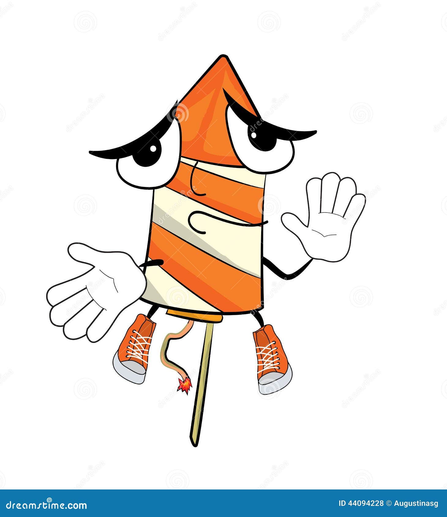 Sad Fireworks Cartoon Royalty-Free Illustration | CartoonDealer.com ...
