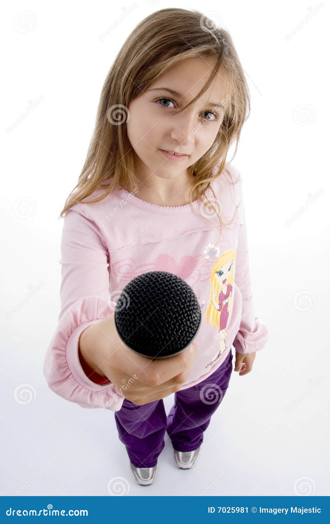 Innocent Girl. Enjoying Magic Moment. Valentines Day Card. Cute Teen ...