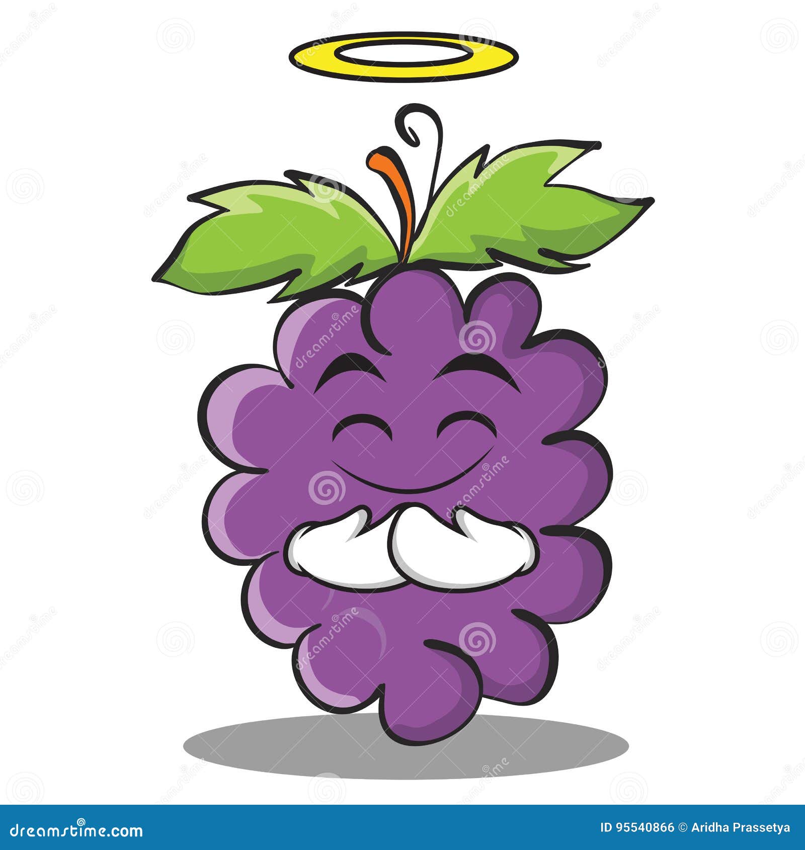 Innocent Grape Character Cartoon Collection Stock Vector - Illustration ...
