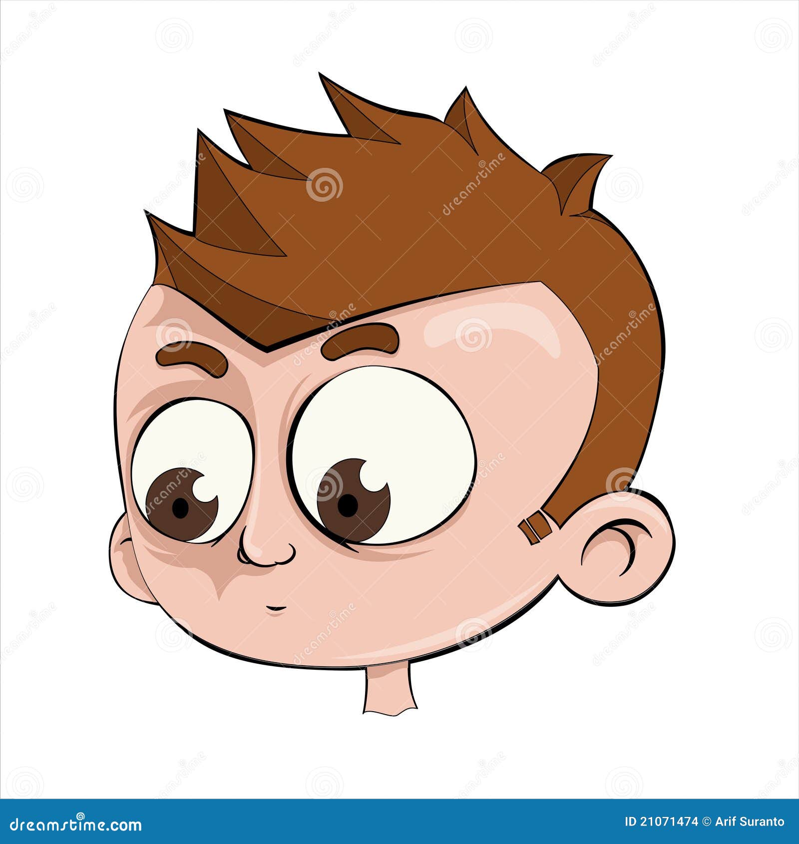 Innocent head stock vector. Illustration of beautiful - 21071474