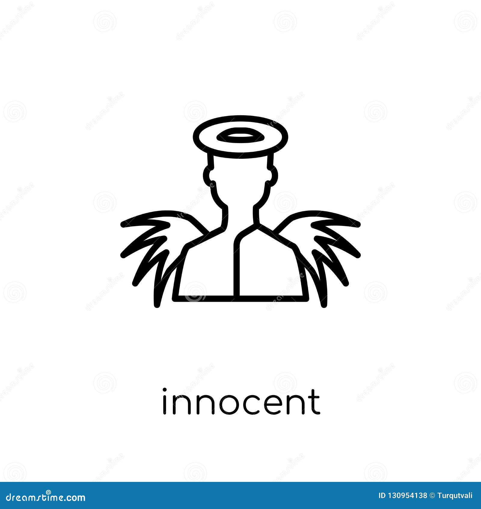 Innocent Icon. Trendy Modern Flat Linear Vector Innocent Icon on Stock ...