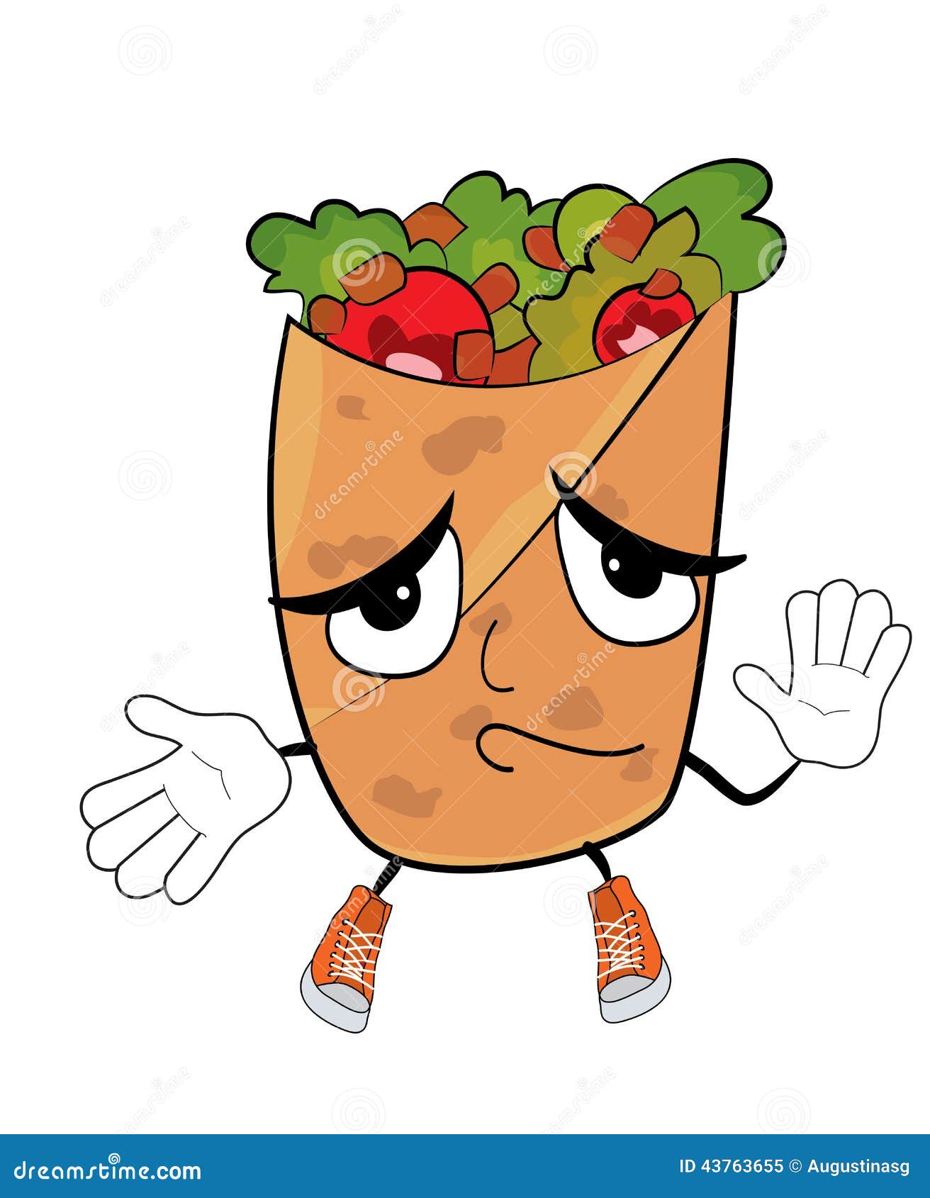 Innocent Kebab Cartoon Royalty-Free Illustration | CartoonDealer.com ...