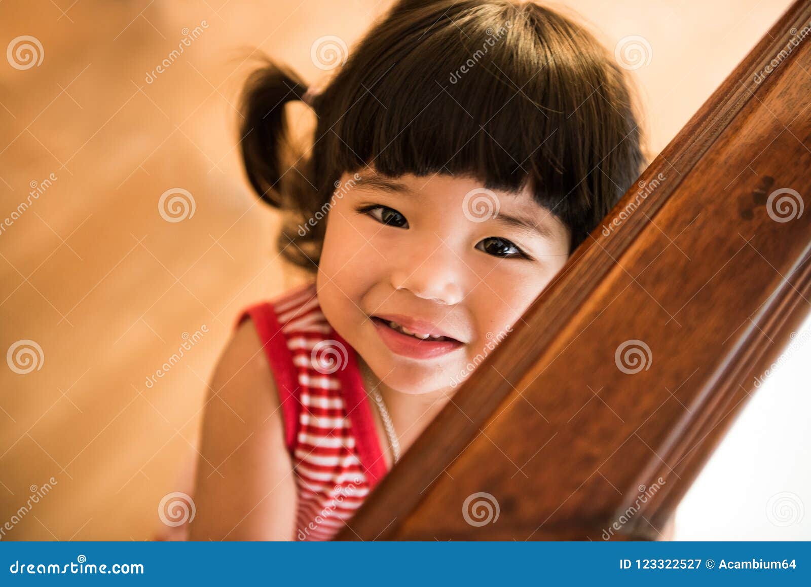 The Innocent Kid Get Smile into the Camera Stock Image - Image of ...