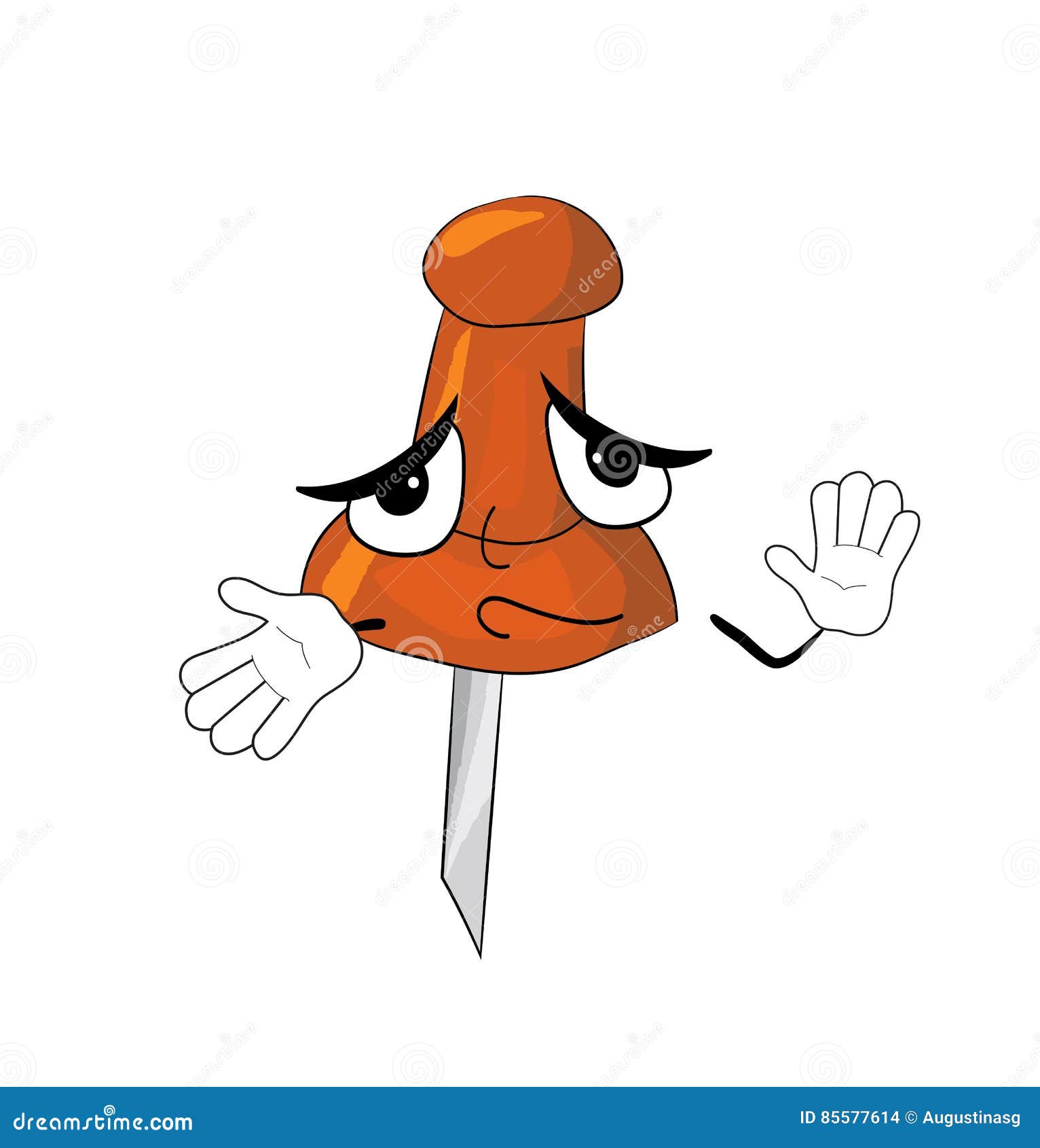 Innocent Pin cartoon stock illustration. Illustration of character ...
