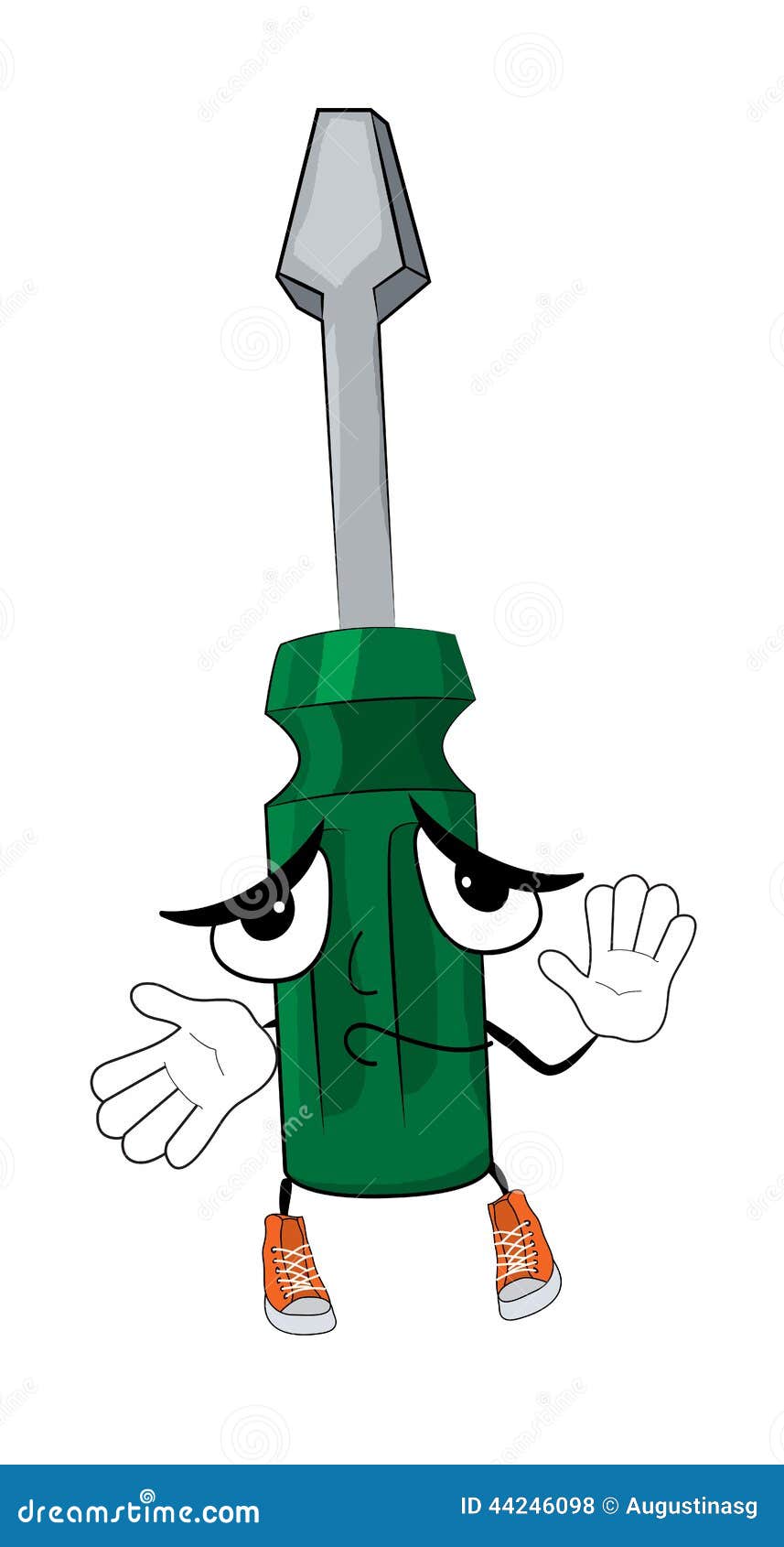 Innocent Screwdriver Cartoon Stock Illustration - Illustration of ...