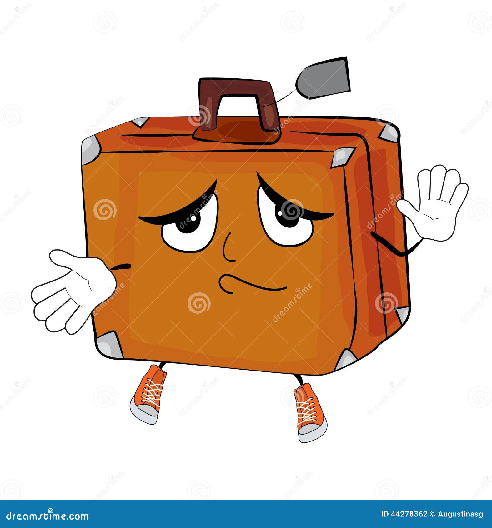 Innocent Suitcase Cartoon Royalty-Free Illustration | CartoonDealer.com ...