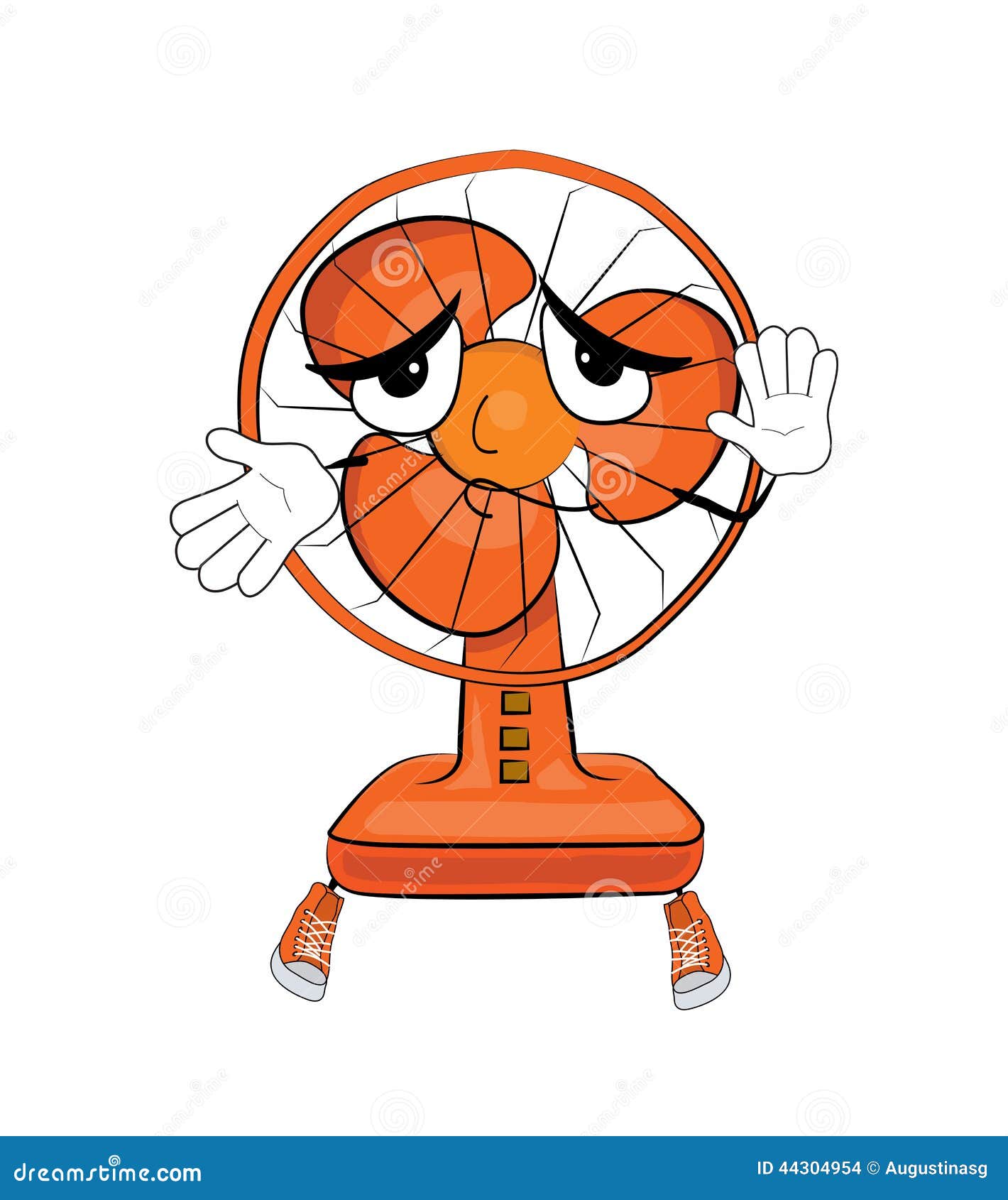 Innocent Table Fan Cartoon Royalty-Free Illustration | CartoonDealer ...