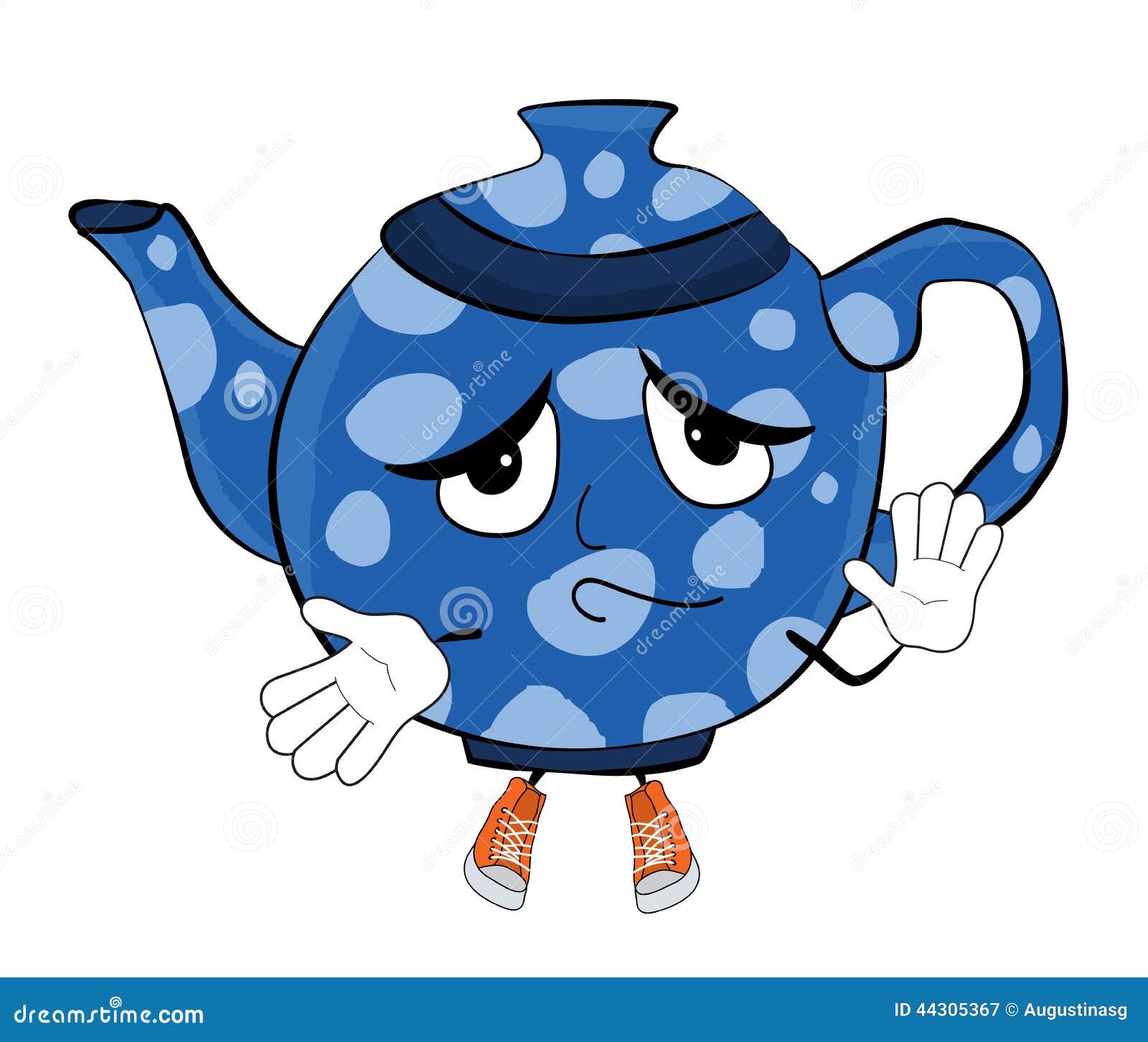 Innocent Teapot cartoon stock illustration. Illustration of cartoon ...