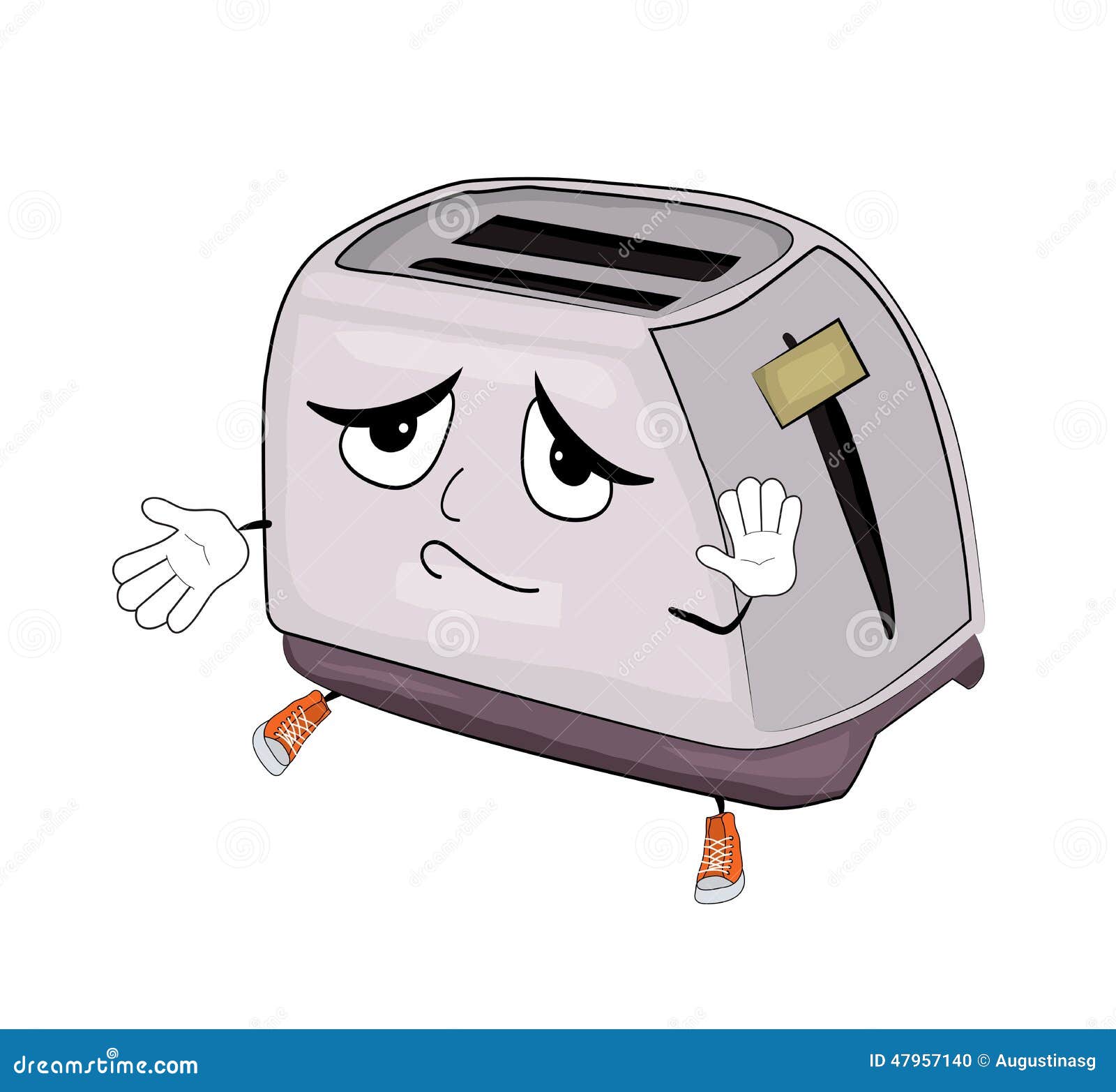 Innocent toaster cartoon stock illustration. Illustration of clipart ...