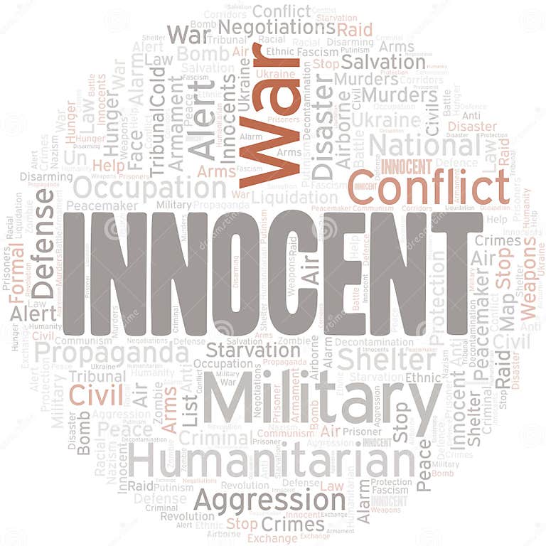 Innocent Word Cloud. Vector Made with the Text only. Stock Vector ...