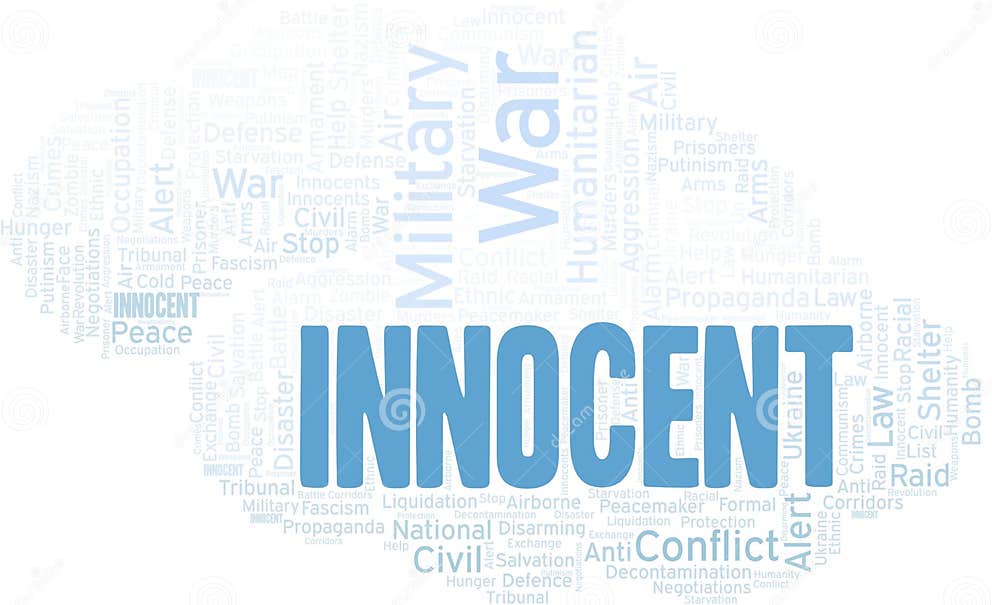 Innocent Word Cloud. Vector Made with the Text only. Stock Vector ...