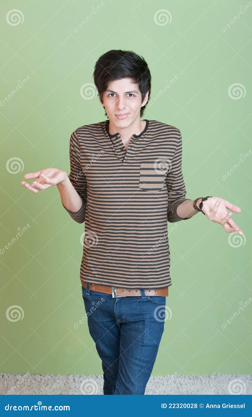 Innocent Young Man stock photo. Image of teen, isolate - 22320028