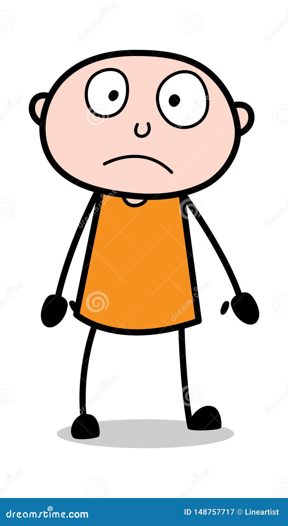 Innocently Watching - Cartoon Thief Criminal Guy Vector Illustration ...