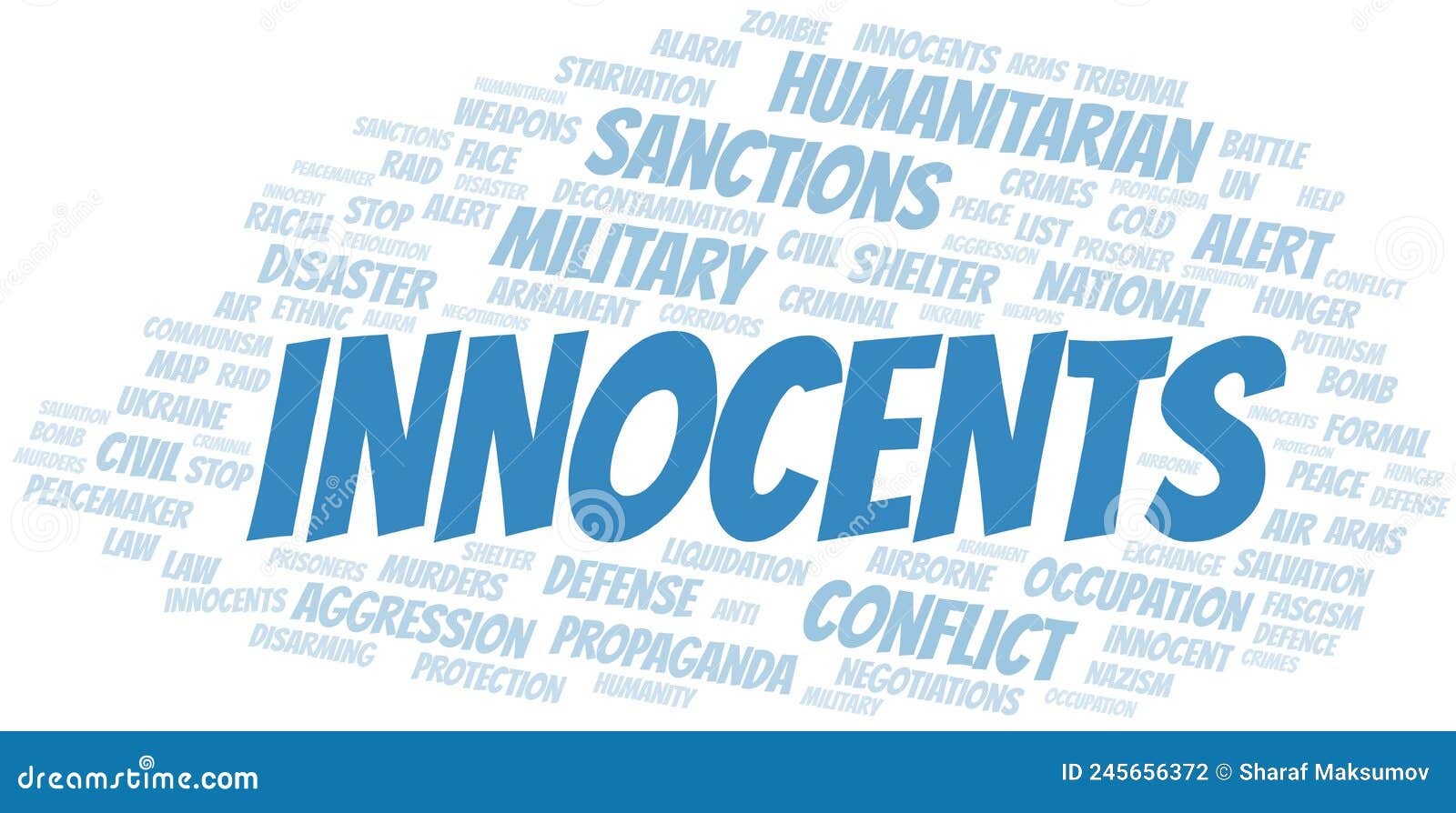 Innocents Word Cloud. Vector Made with the Text only. Stock Vector ...