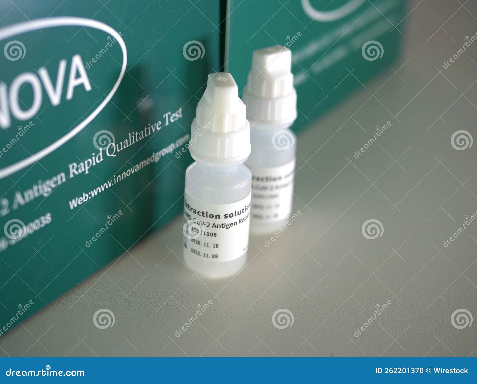 Innova Coronavirus Lateral Flow Test Box with Extraction Fluid Bottles ...