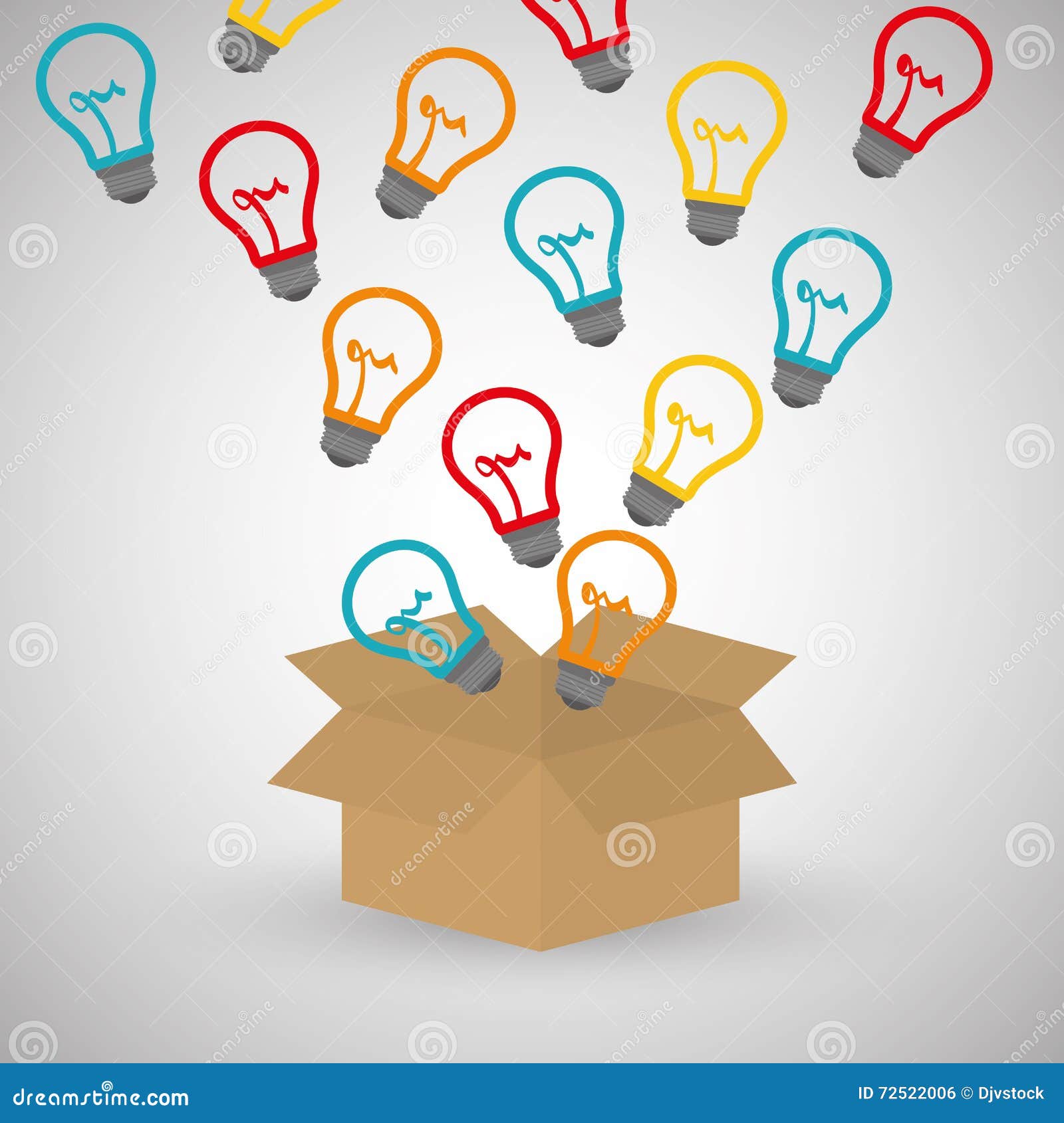 Innova El Diseño Icono De La Idea Ejemplo Plano, Vector Ilustración del ...