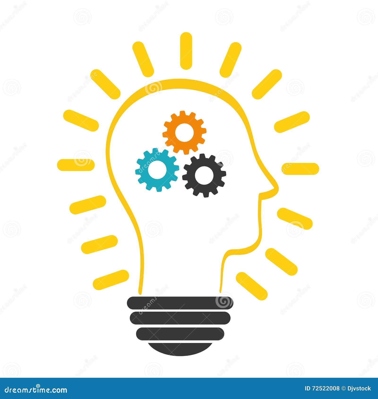 Innovate Disign. Idea Icon. Flat Illustration , Vector Stock Vector ...