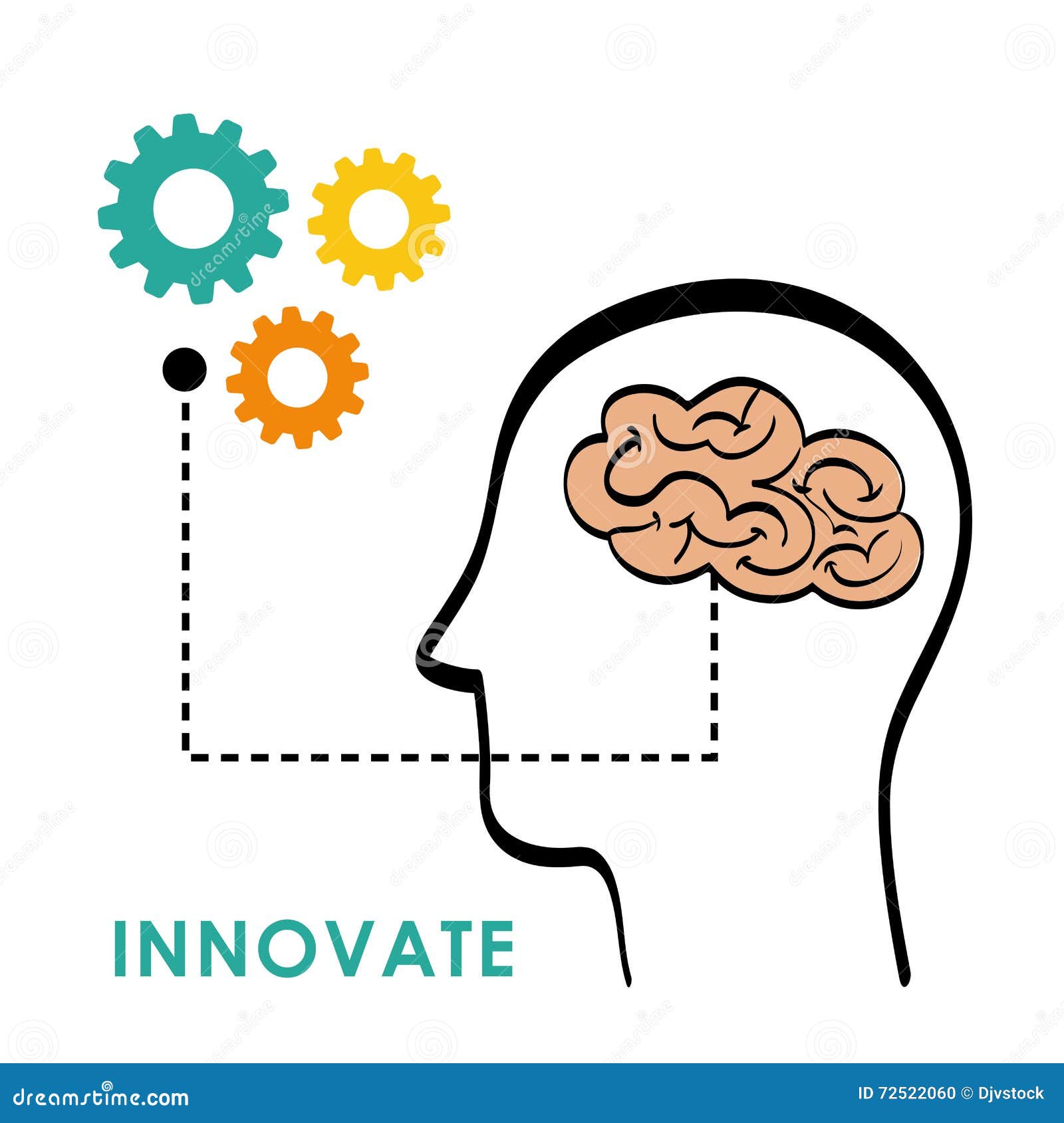 Innovate Disign. Idea Icon. Flat Illustration , Vector Stock Vector ...