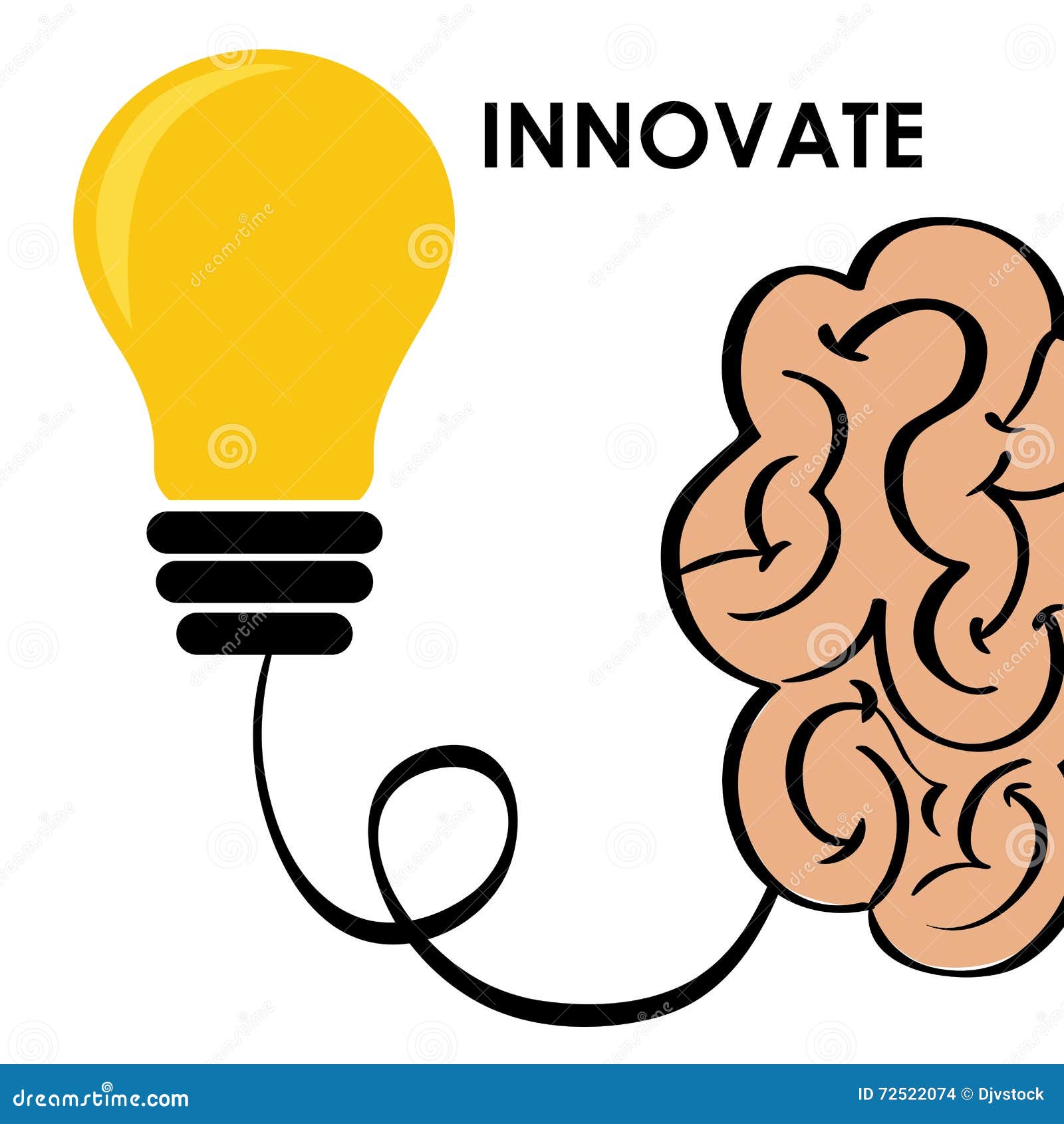 Innovate Disign. Idea Icon. Flat Illustration , Vector Stock Vector ...