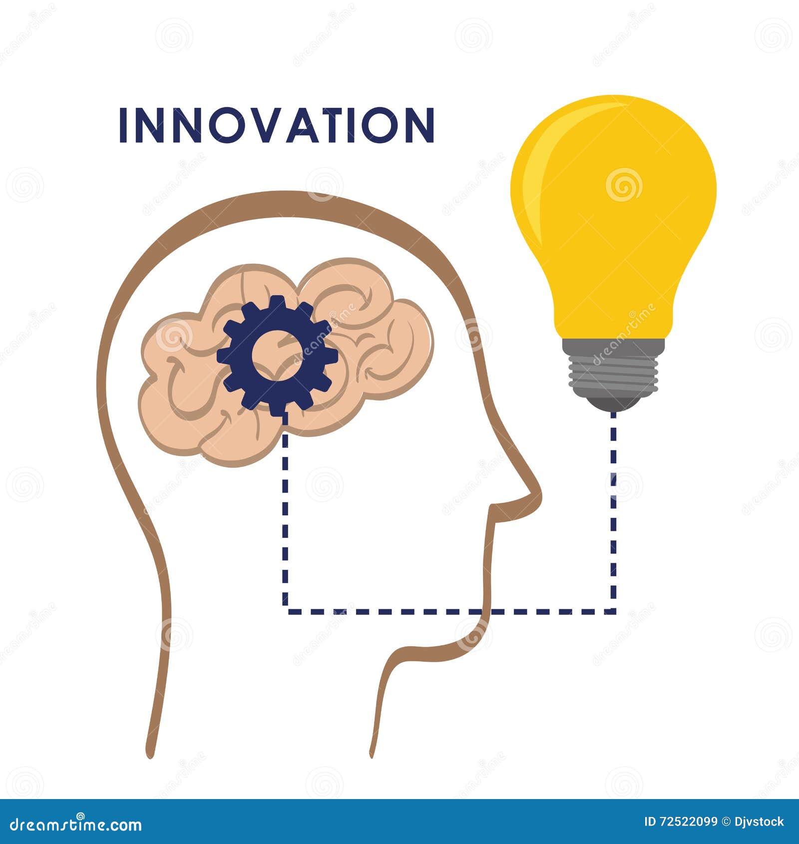 Innovate Disign. Idea Icon. Flat Illustration , Vector Stock Vector ...