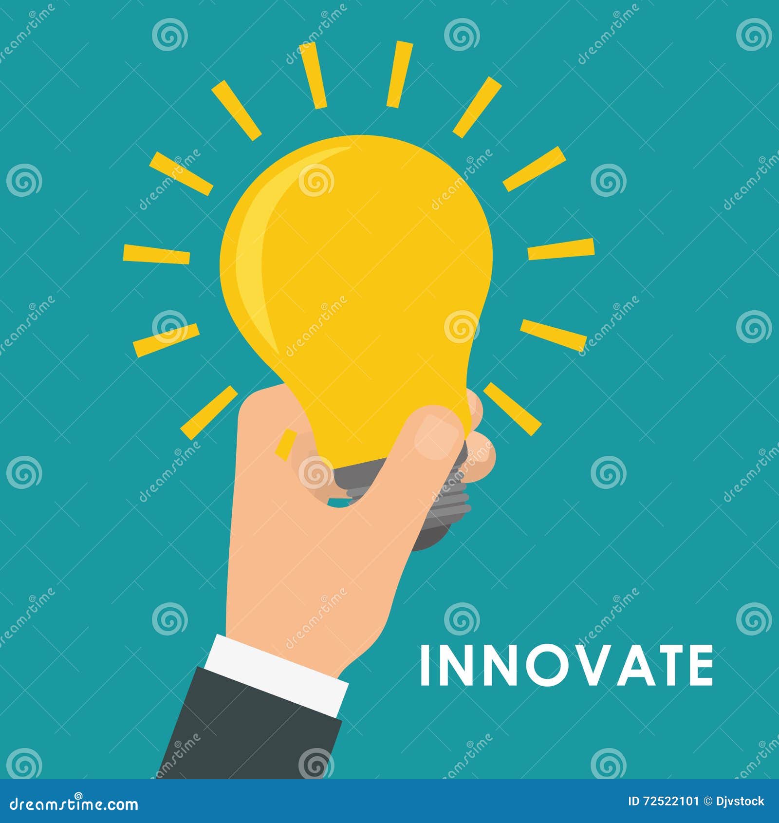 Innovate Disign. Idea Icon. Flat Illustration , Vector Stock Vector ...