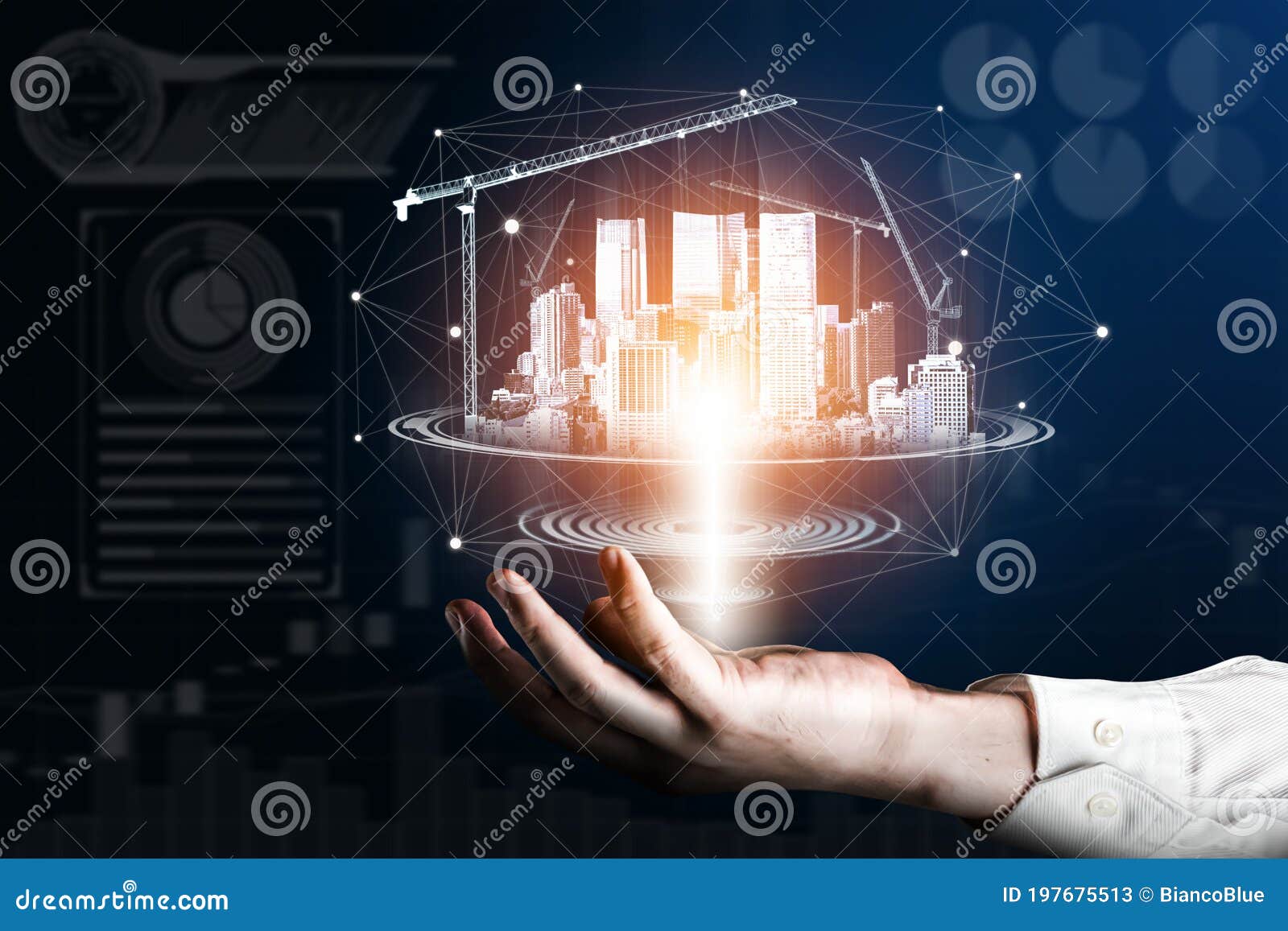 Innovated Building Architecture and Engineering. Stock Image - Image of ...
