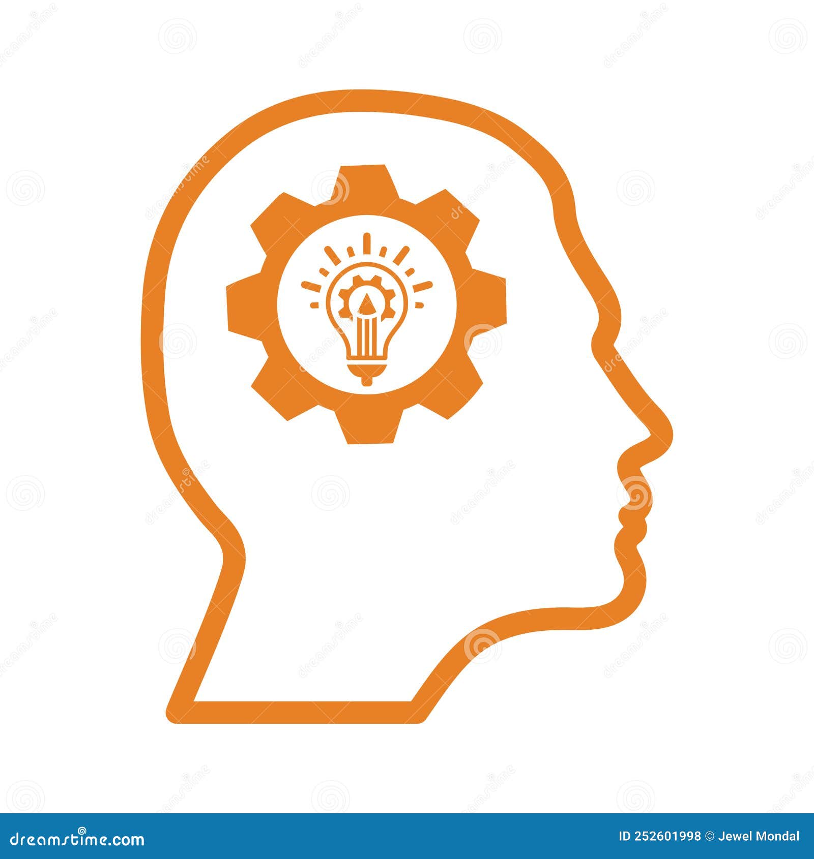 Innovating, Mindset Icon. Orange Vector Design Stock Photo ... Innovating, Mindset Icon. Orange Vector Design Stock Photo ...