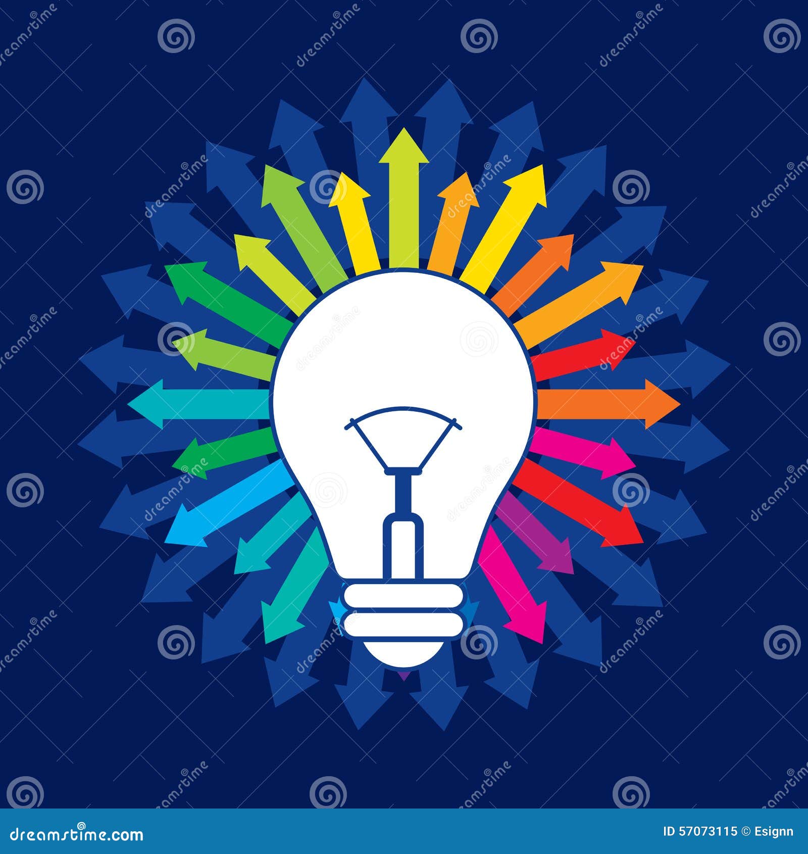 Innovating a New Idea Vector Stock Vector - Illustration of explore ...