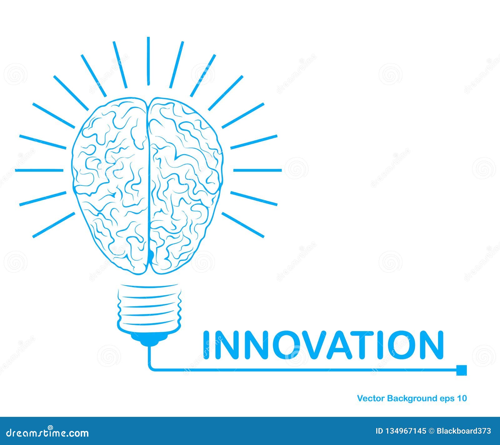 Innovation Background, Creative Idea Concept, Creative Brain Concept ...