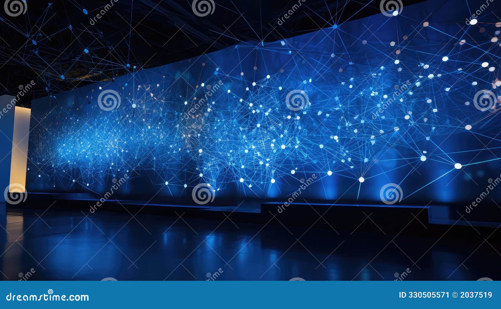 Innovation Blue Network Background Stock Illustration - Illustration of ...