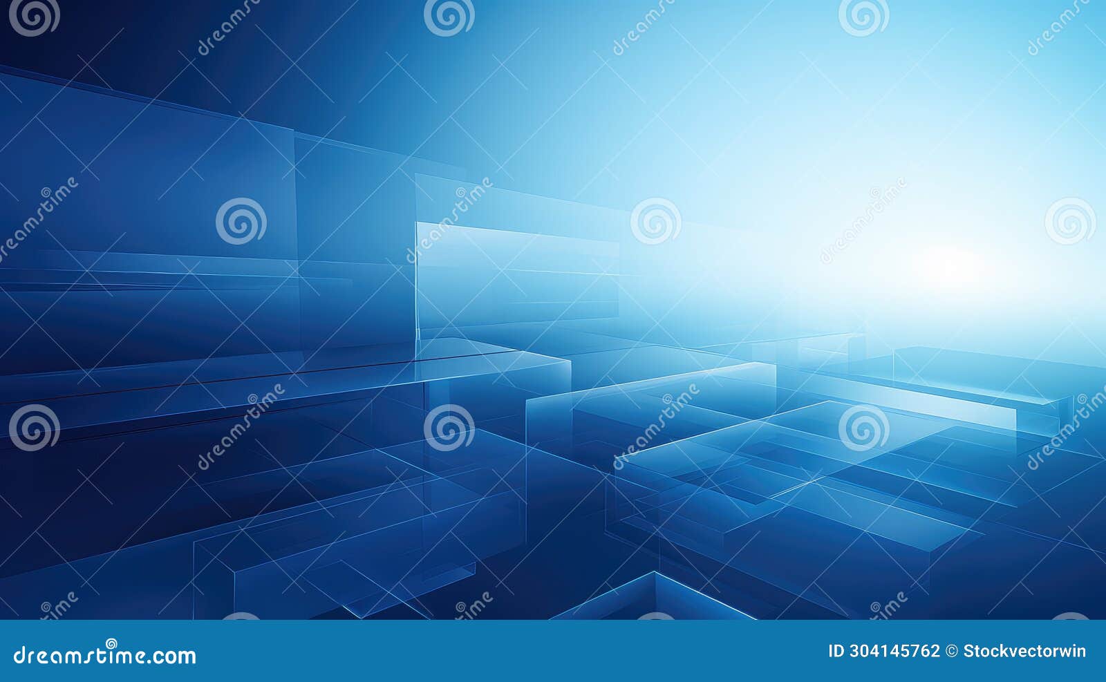 Innovation Blue Technology Background Stock Illustration - Illustration ...