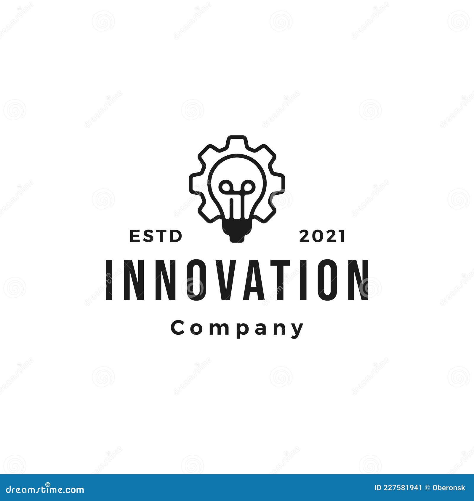 Innovation bulb logo icon. stock vector. Illustration of isolated ...