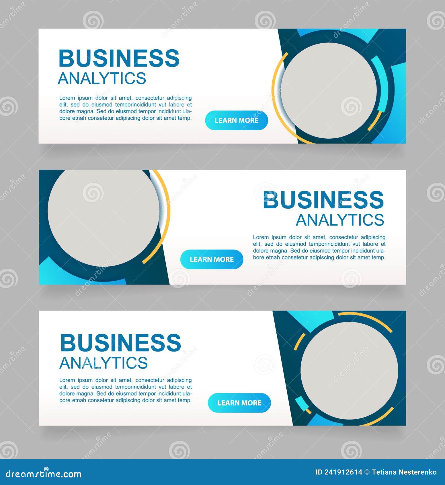 Innovation in Business Analytics Web Banner Design Template Stock ...
