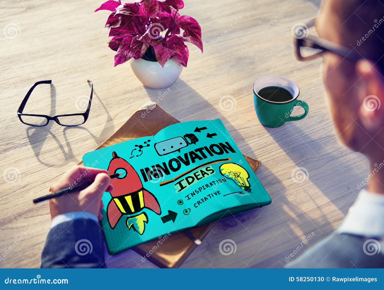 Innovation Business Plan Creativity Mission Strategy Concept Stock ...