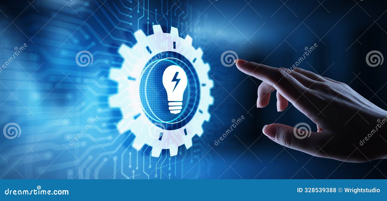 Innovation Business and Technology Concept on Virtual Screen. Innovate ...