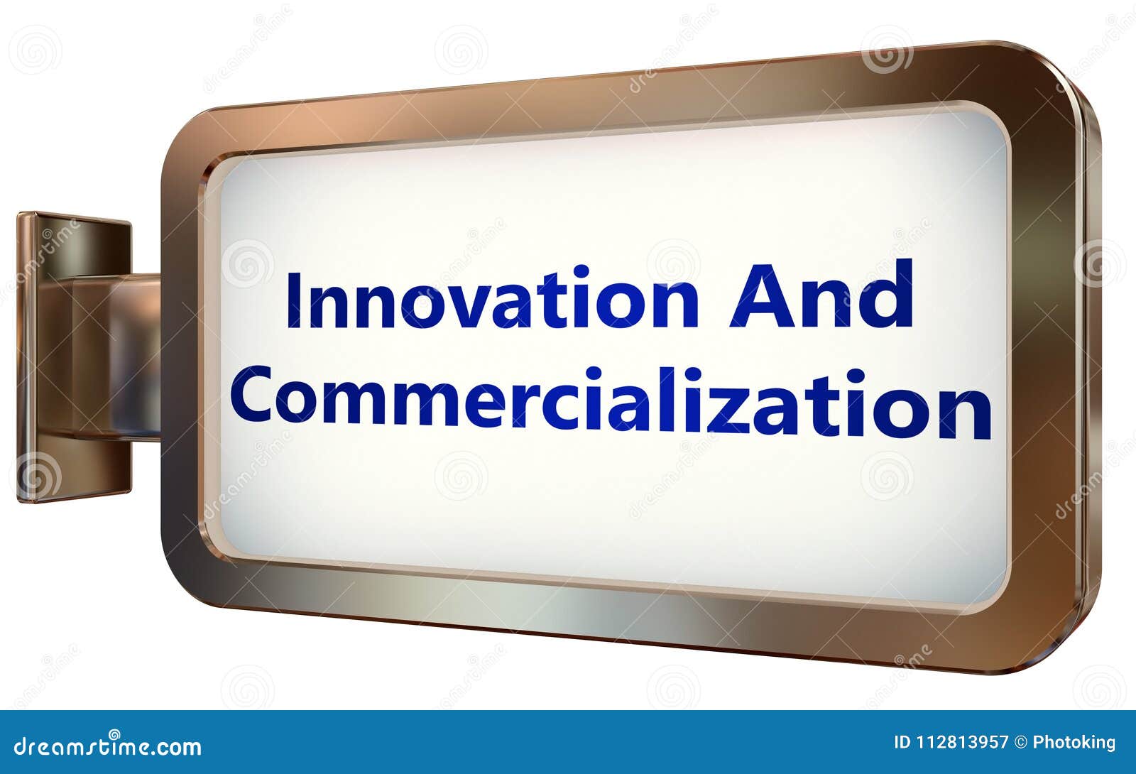 Innovation and Commercialization on Billboard Background Stock ...