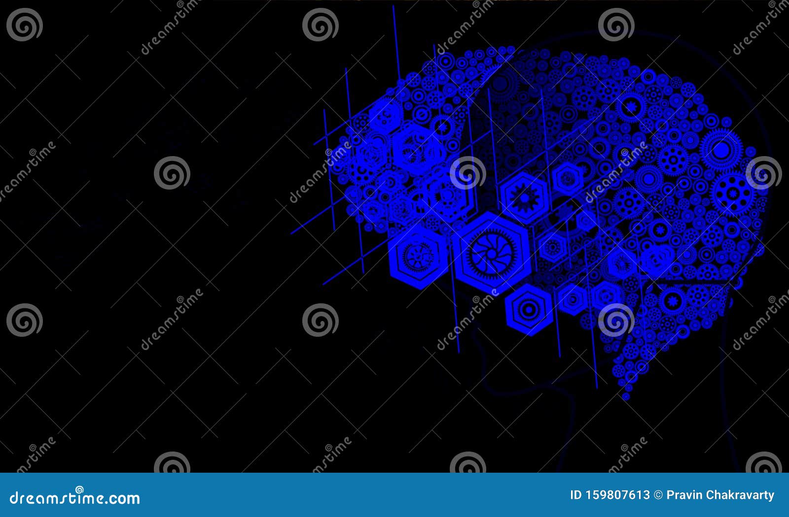 Innovation Computer Data Mind Cogs Technology Banner Background ...